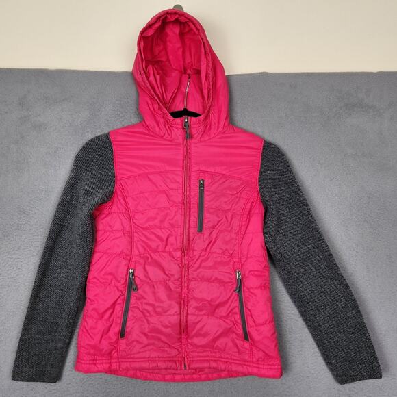 REI | Jackets & Coats | Rei Jacket Girls Medium 12 Pink Gray Hooded ...